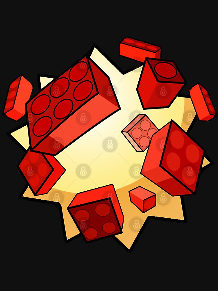 "Exploding Bricks " T-shirt for Sale by BartholRhyat | Redbubble ...