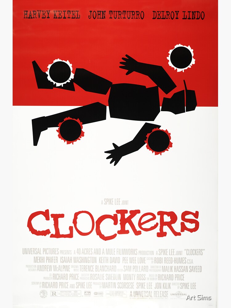 "Clockers Movie Poster" Sticker for Sale by artsims | Redbubble