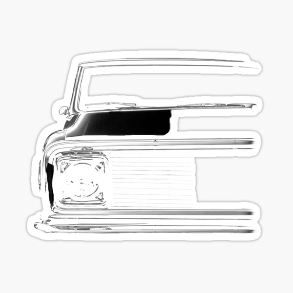 "Chevy C-10 Pickup Shirt" Sticker for Sale by KajDanielsson | Redbubble