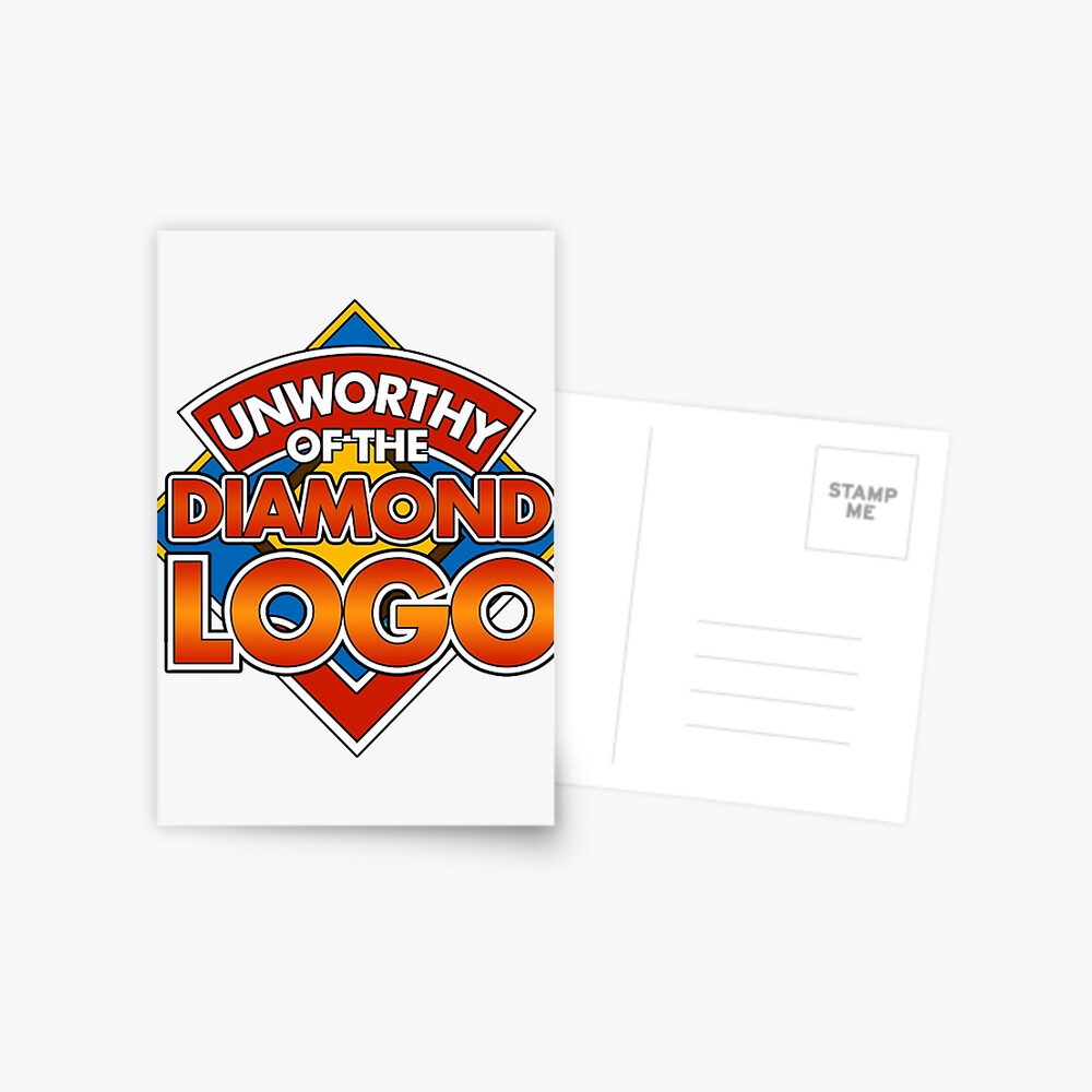 "Unworthy of the Diamond Logo (Doctor Who| Perfect Gift" Postcard for ...