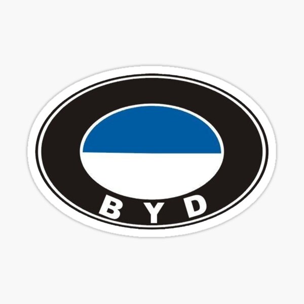 "Classic BYD Logo" Sticker for Sale by vokakad | Redbubble