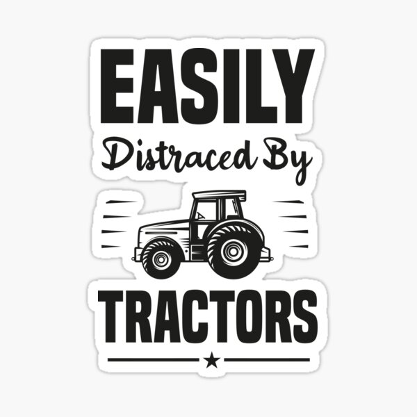 "Easily Distraced By Tractors,Funny agronomy tractor gift for dad,agri ...