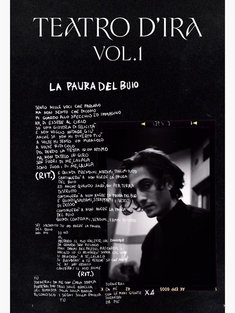 "La paura del buio" Poster for Sale by forgiseth | Redbubble