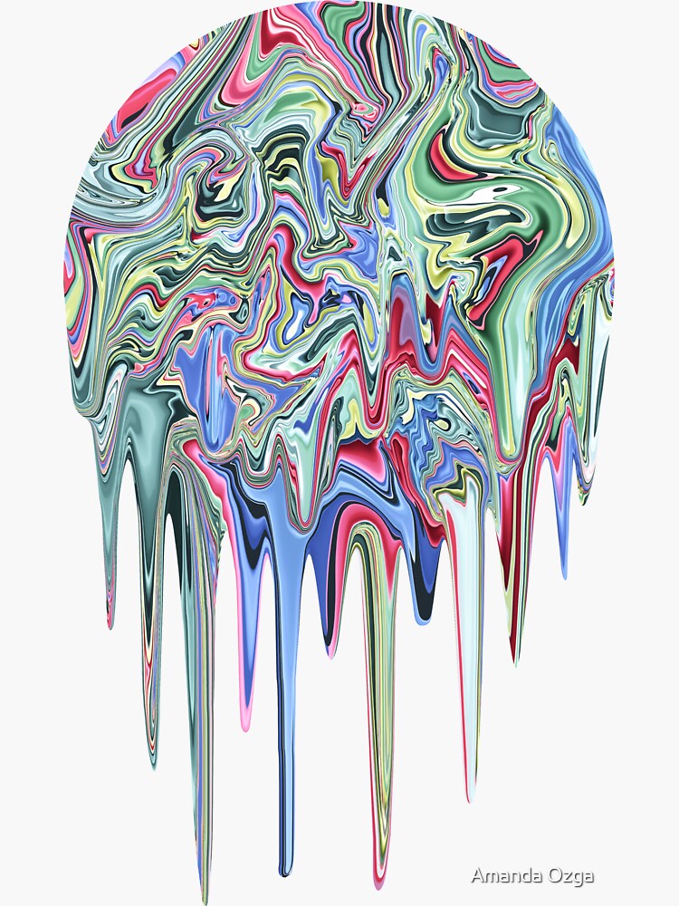 "Liquid Chlorophyll -drip" Sticker by mands-pands | Redbubble