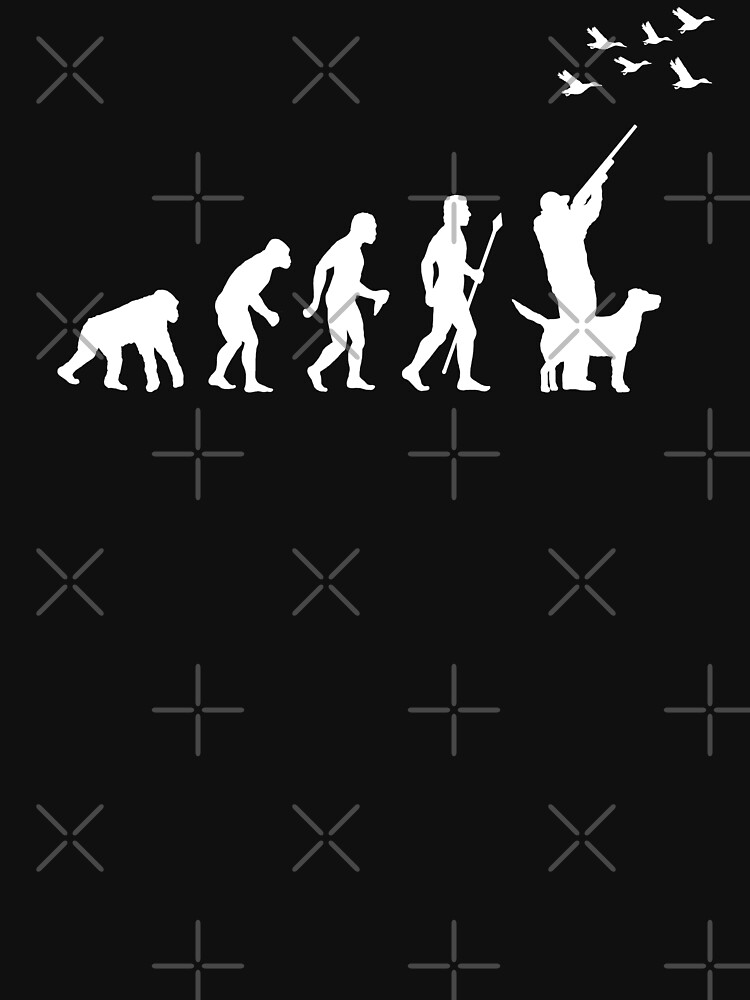 "Duck Hunting Evolution Of Man" T-shirt for Sale by BeyondEvolved ...