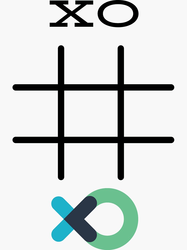 "XO Puzzle Game : Share The Game" Sticker for Sale by Badran77 | Redbubble