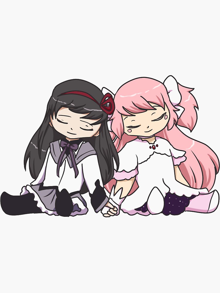 "Homura and Madoka (Goddess ver.)" Sticker for Sale by DreamerWitches ...