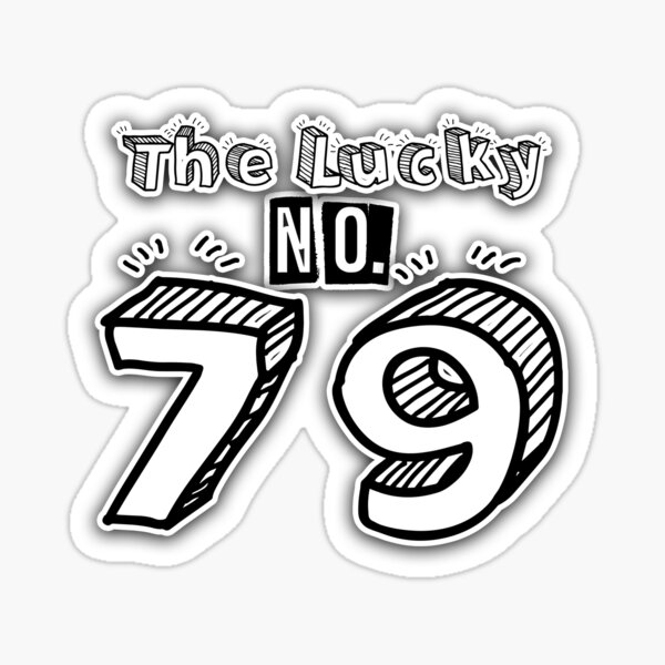 "The Lucky Number 79" Sticker for Sale by VinsonTran | Redbubble