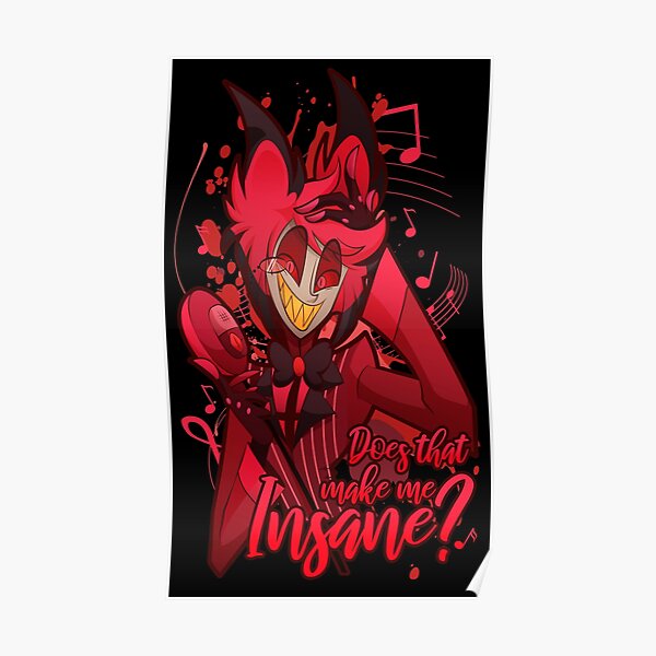 Póster «Insane - Alastor the Radio Demon» de WhipLeen | Redbubble