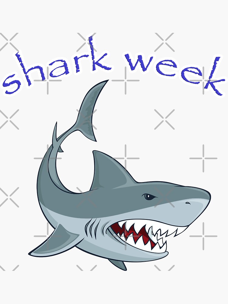 "shark week" Sticker by GoghStore | Redbubble