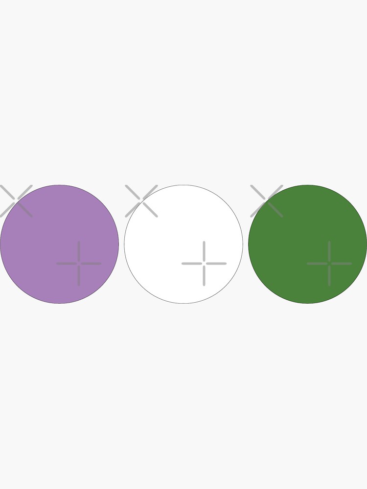 "Genderqueer Pride Flag Simple Color Circle Design" Sticker by ...