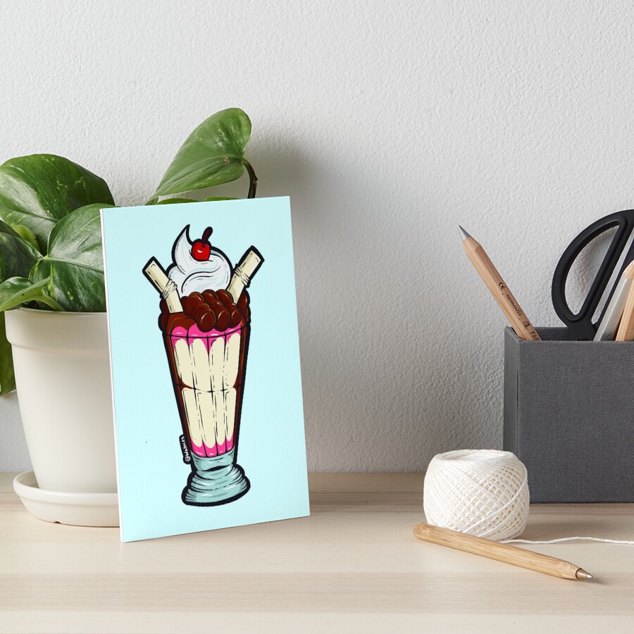 "Shaka 12 - Milk Shaka" Art Board Print for Sale by waaves | Redbubble