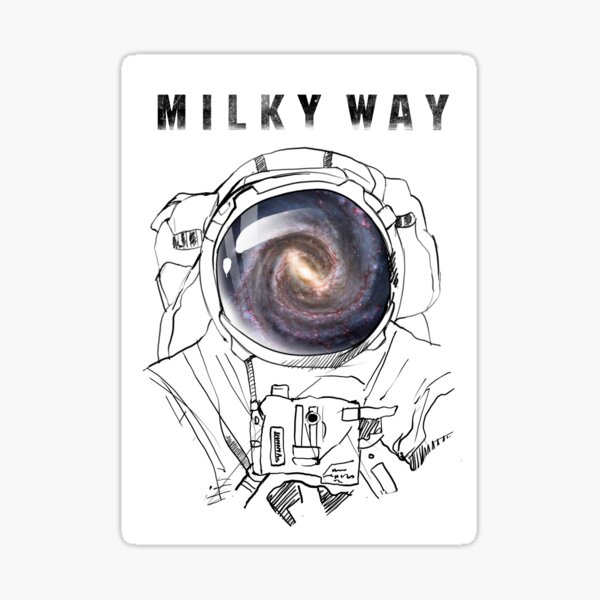 "Milky way" Sticker for Sale by Satine747 | Redbubble