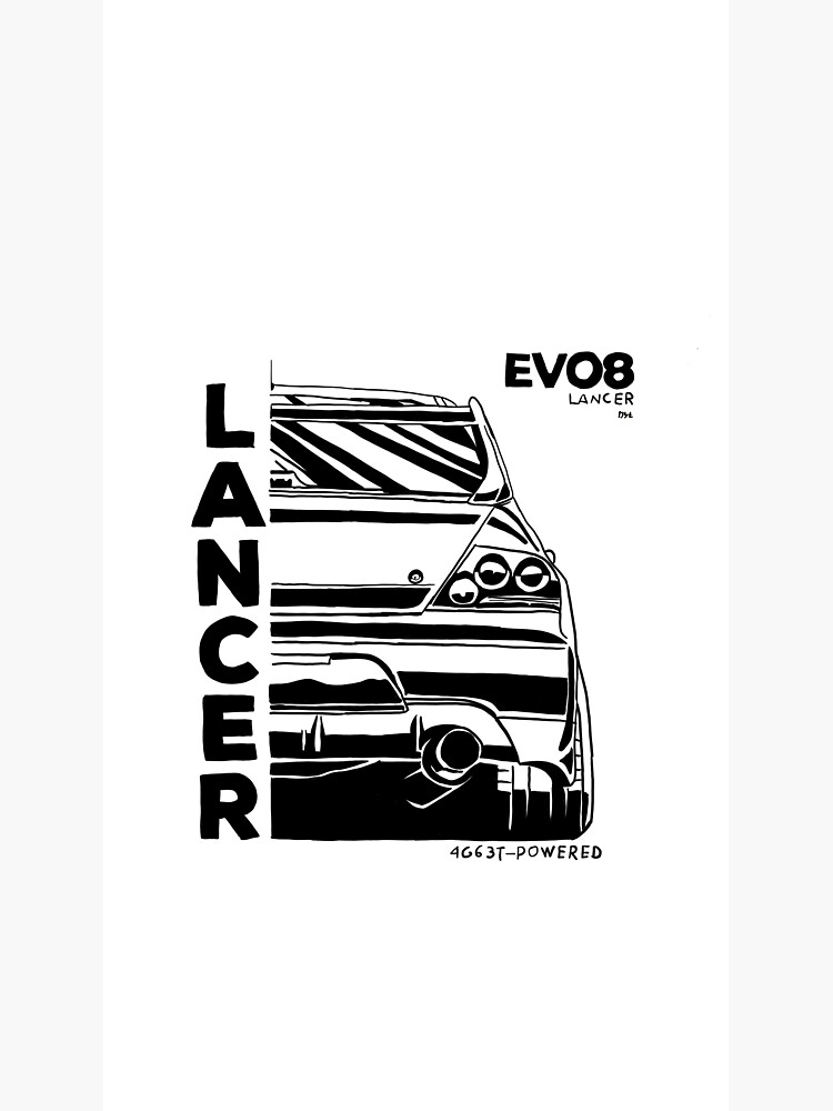 "Mitsubishi Lancer Evolution 8" Sticker by Drive4Life | Redbubble