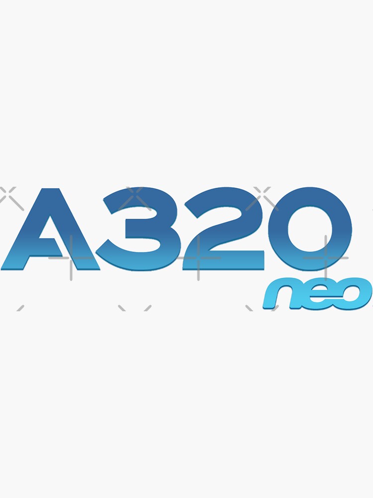 "A320neo" Sticker by Joel-Designs | Redbubble
