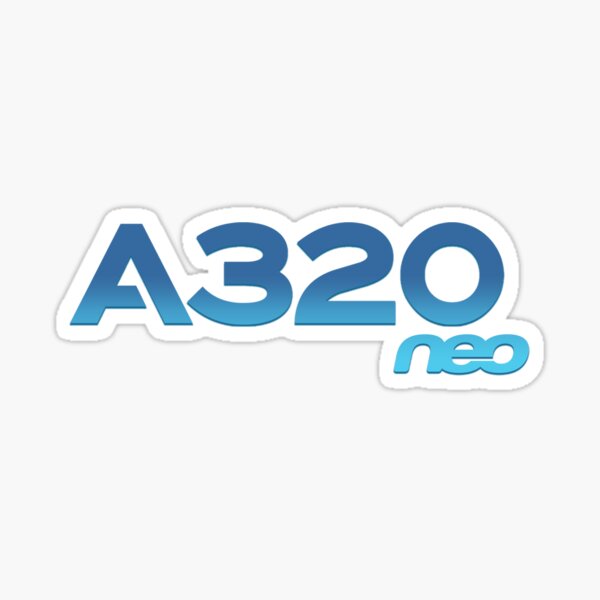 "A320neo" Sticker by Joel-Designs | Redbubble