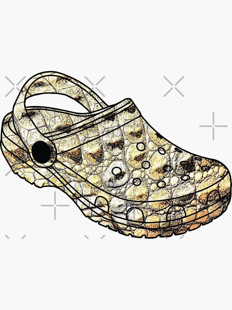 "Crocs Crocodile Scales" Sticker for Sale by OldDannyBrown | Redbubble