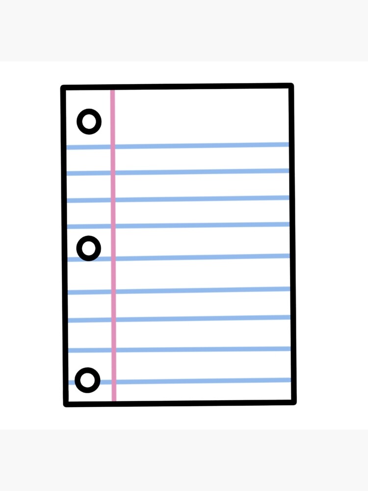 "Notebook Paper" Poster for Sale by Teagan-theMaker | Redbubble