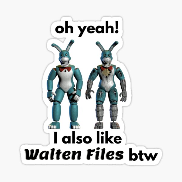 "I Like Walten Files" Sticker for Sale by IamCyborg | Redbubble