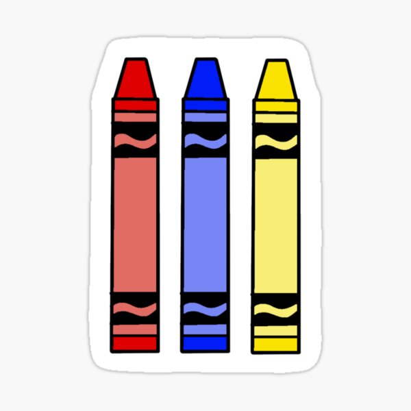 "Crayons" Sticker for Sale by Teagan-theMaker | Redbubble