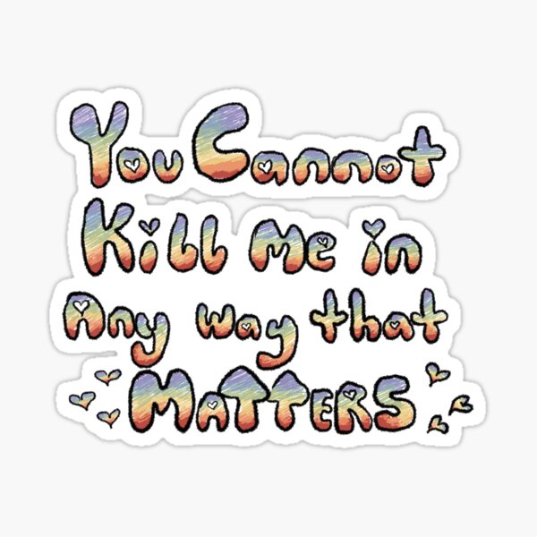 "Ominous Positivity" Sticker for Sale by Houseplant | Redbubble