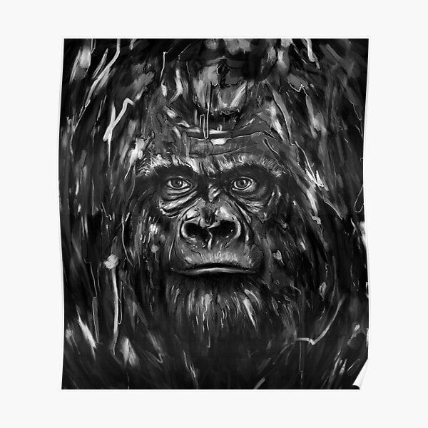 "Silverback" Poster by nicebleed | Redbubble