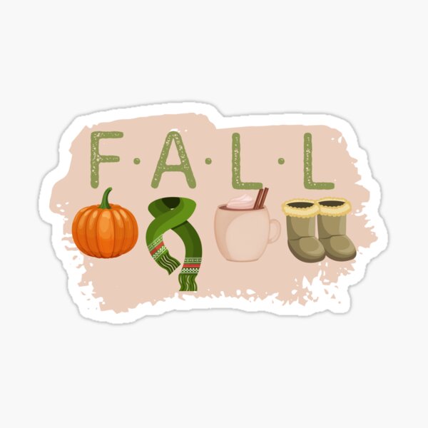 "Fall Icons" Sticker for Sale by TheLongsWayHome | Redbubble