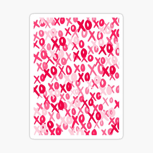 "xoxo" Sticker for Sale by lizziesumner | Redbubble
