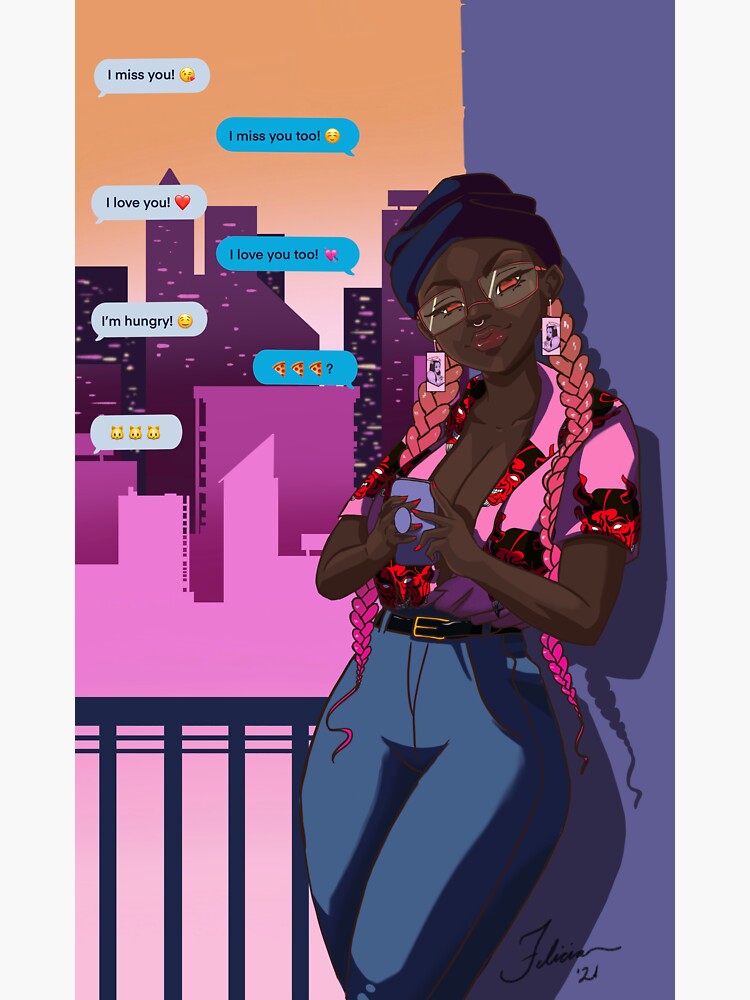 "Texting Bae" Sticker for Sale by fxero | Redbubble