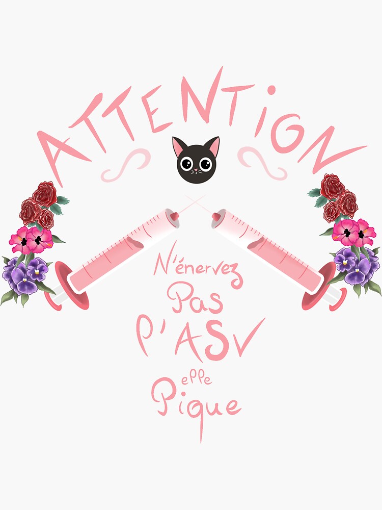 "Attention the ASV stings" Sticker for Sale by Tea-Kup | Redbubble