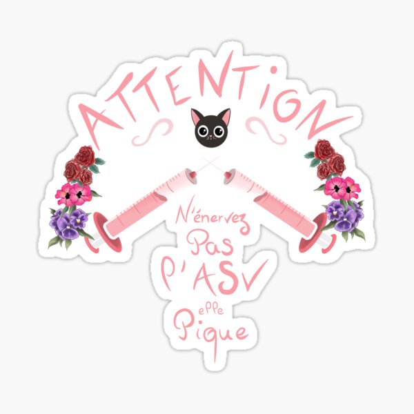 "Attention the ASV stings" Sticker for Sale by Tea-Kup | Redbubble