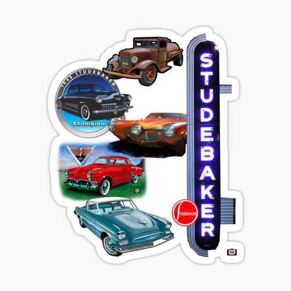 "Studebaker Collection" Sticker for Sale by RMautoart42 | Redbubble