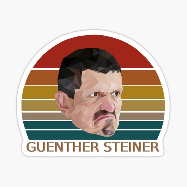 "Mighty Guenther Steiner low poly art" Sticker for Sale by kingswag ...