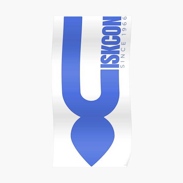 "ISKCON Tilak in blue" Poster for Sale by Luxme | Redbubble