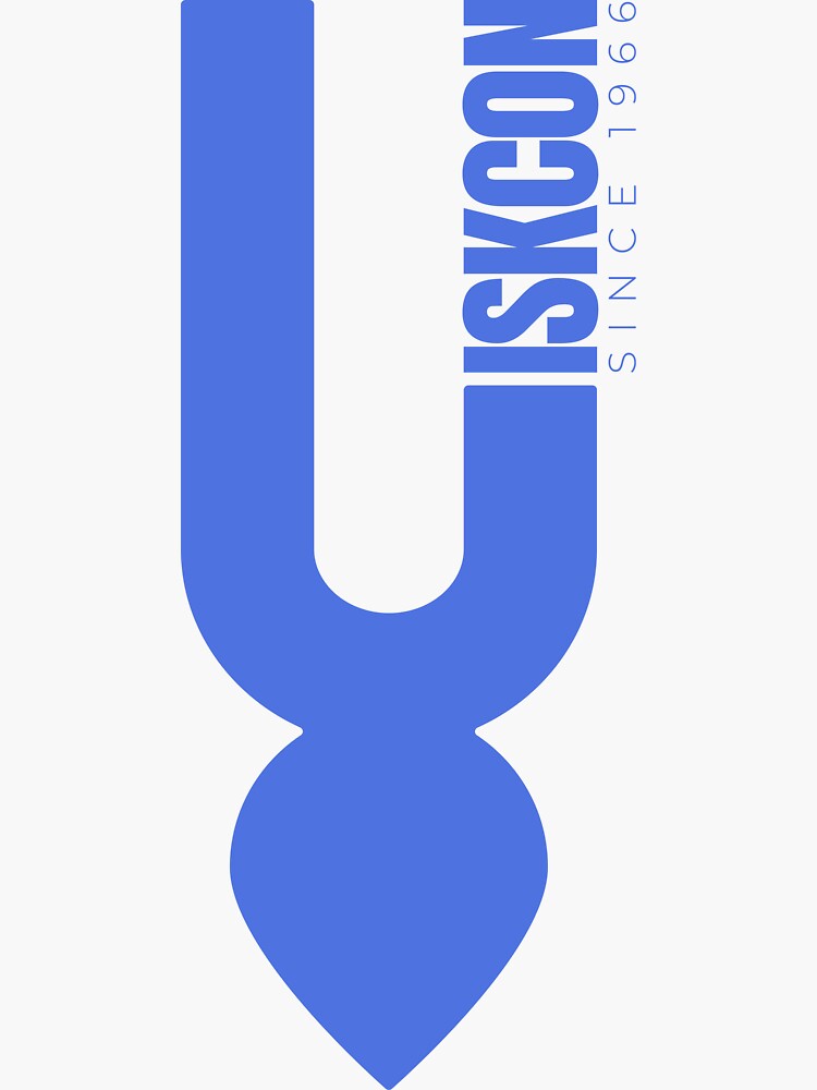 "ISKCON Tilak in blue" Sticker for Sale by Luxme | Redbubble