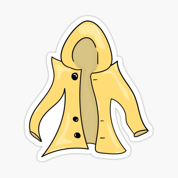 "Rain Coat" Sticker for Sale by DailyCollection | Redbubble