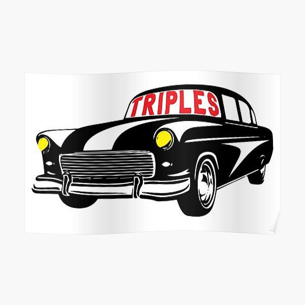 "Triples" Poster for Sale by attractivedecoy | Redbubble
