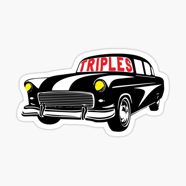 "Triples" Sticker by attractivedecoy | Redbubble