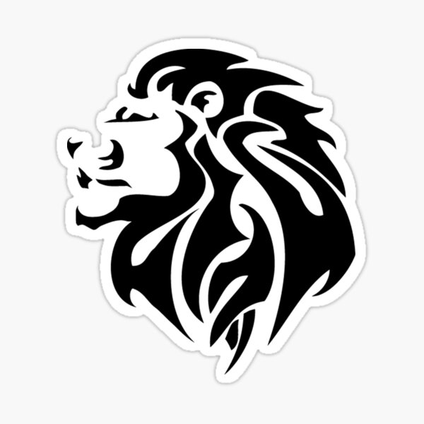 "Lion tattoo" Sticker for Sale by Cresivo | Redbubble