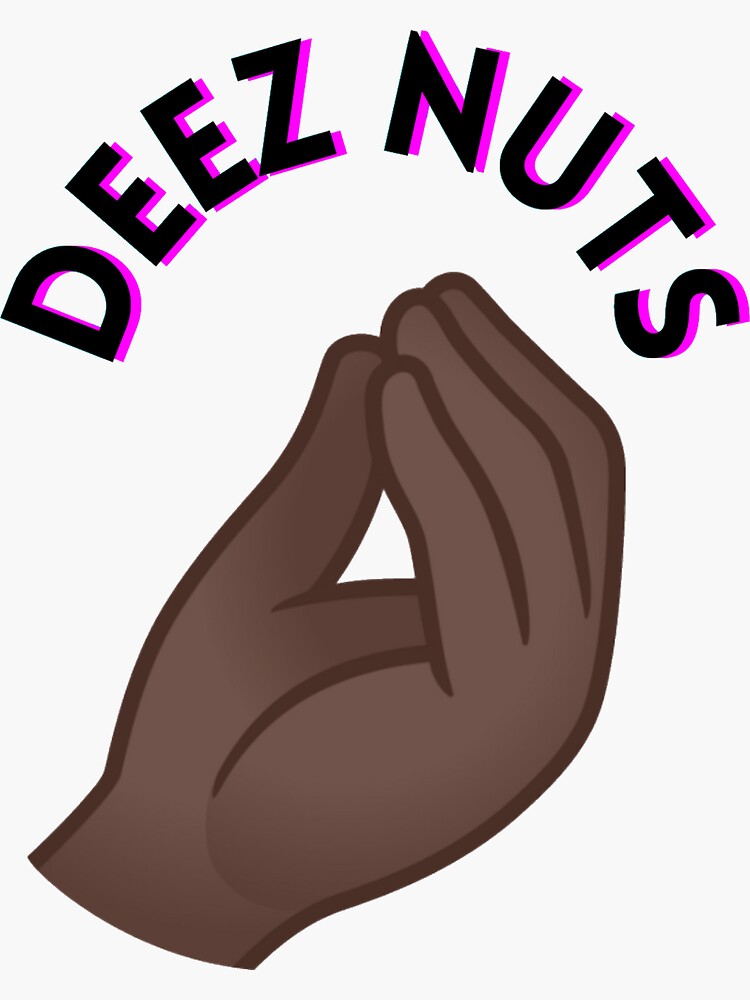 "Classic "Deez Nuts" Designs" Sticker for Sale by shopwitdez | Redbubble