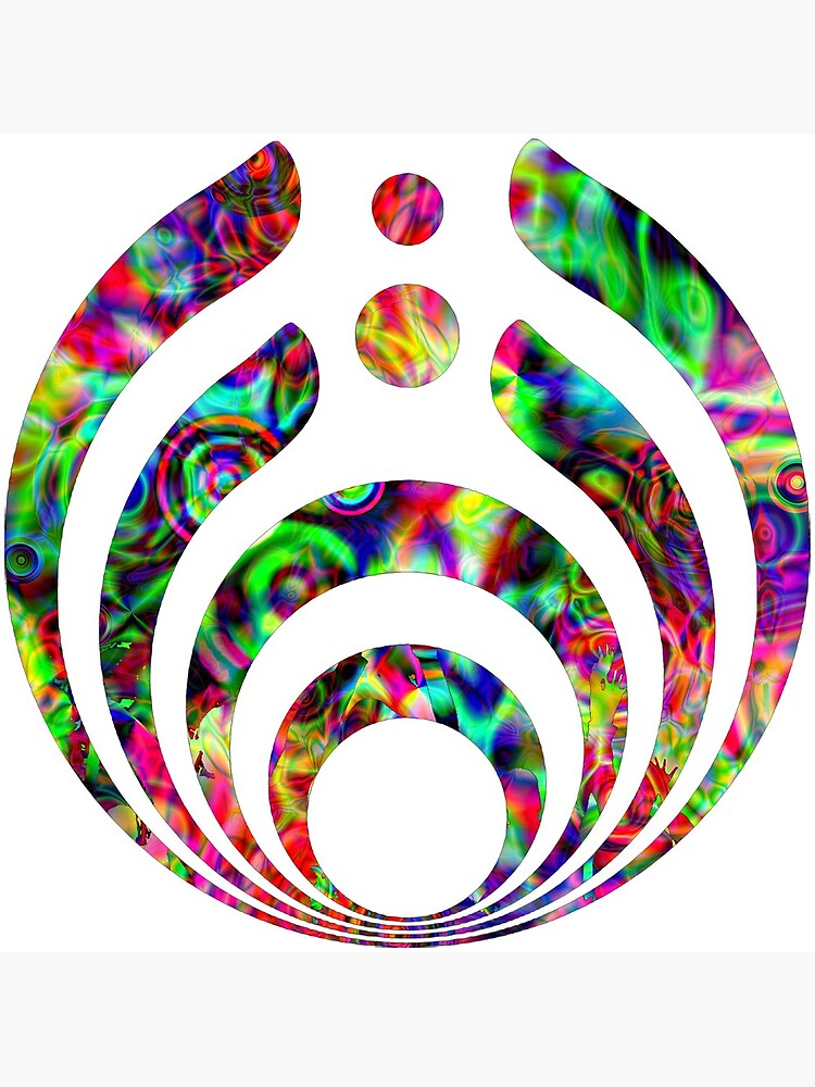 "Bassnectar Logo- Psychedelic with White Border" Art Print for Sale by ...