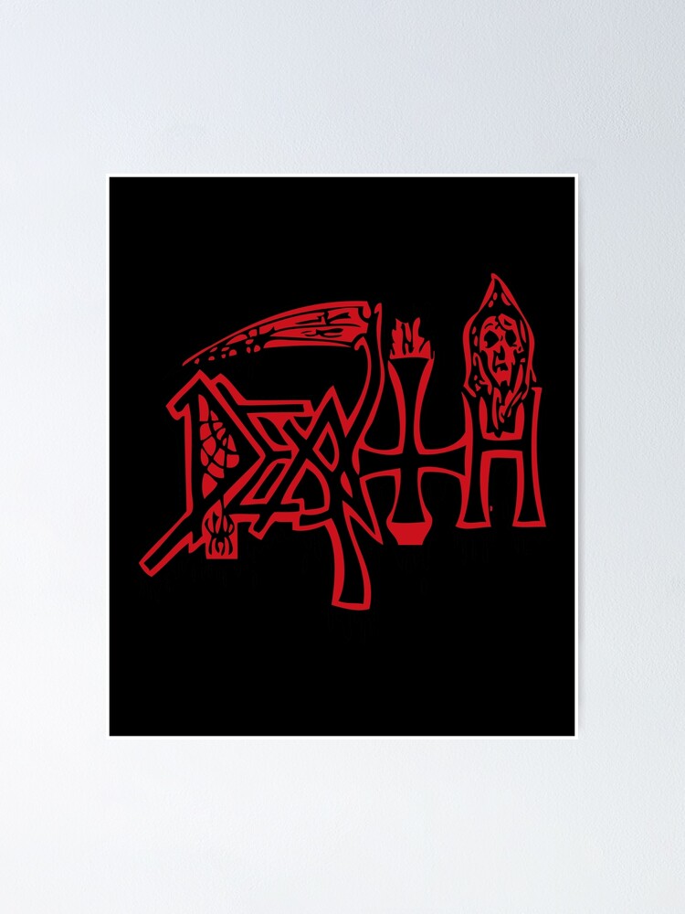 "Death logo" Poster for Sale by Shop-Stickers-s | Redbubble