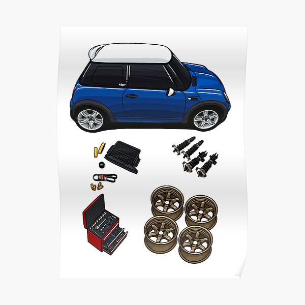 "R53 Project Hyper Blue" Poster by NutzArt | Redbubble