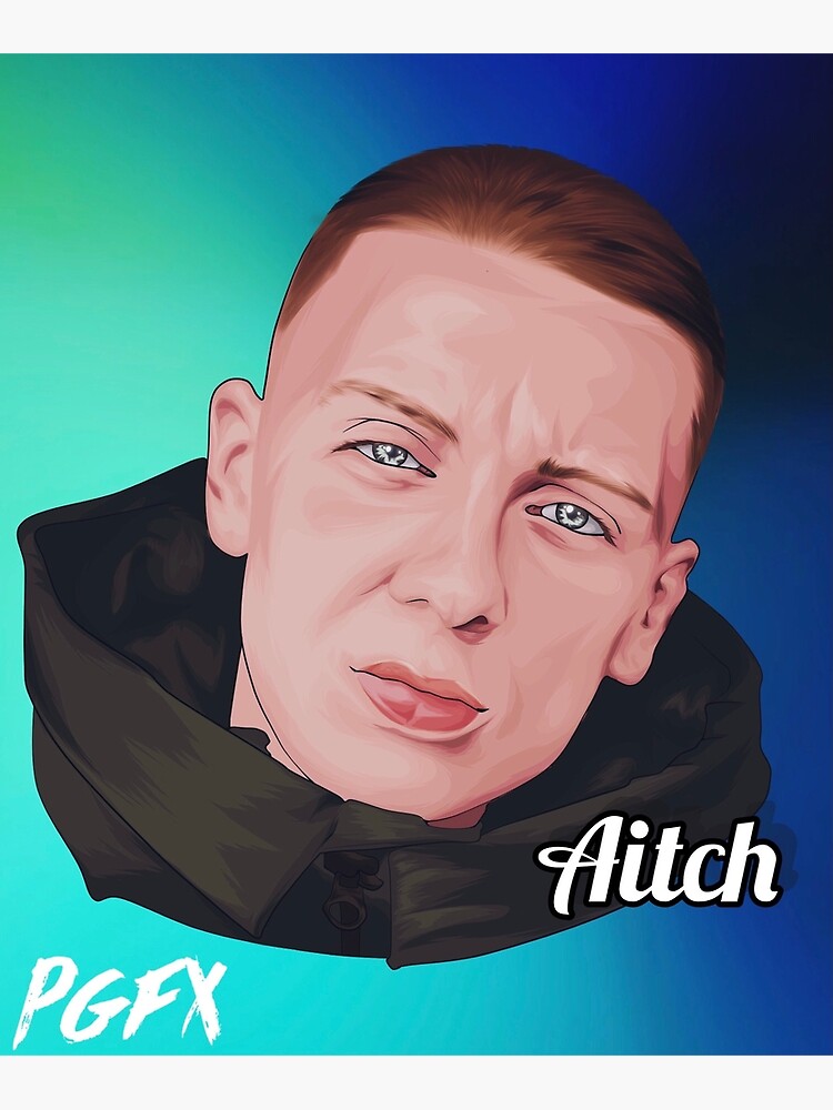"Aitch" Poster for Sale by percygeorgeart | Redbubble