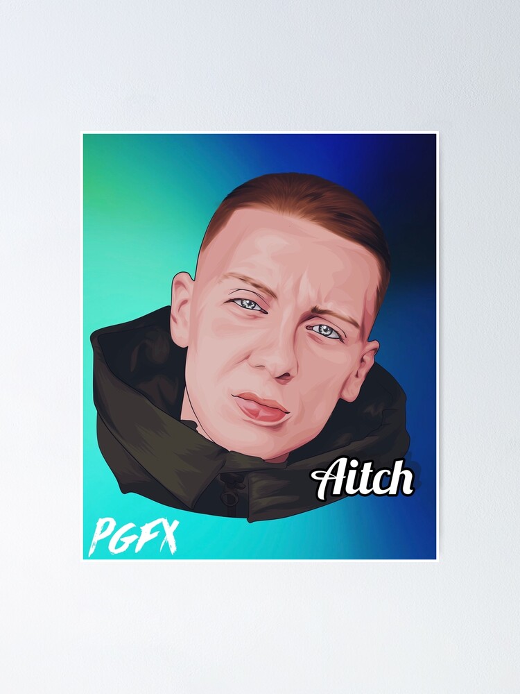"Aitch" Poster for Sale by percygeorgeart | Redbubble