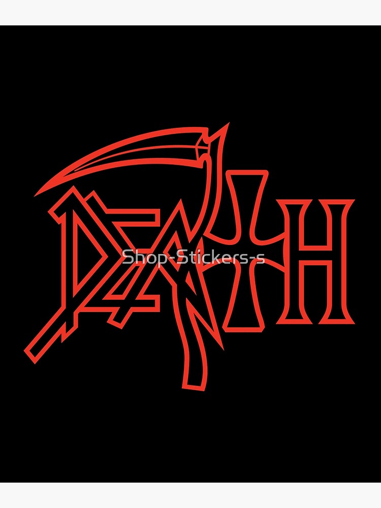 "Death logo" Poster for Sale by Shop-Stickers-s | Redbubble
