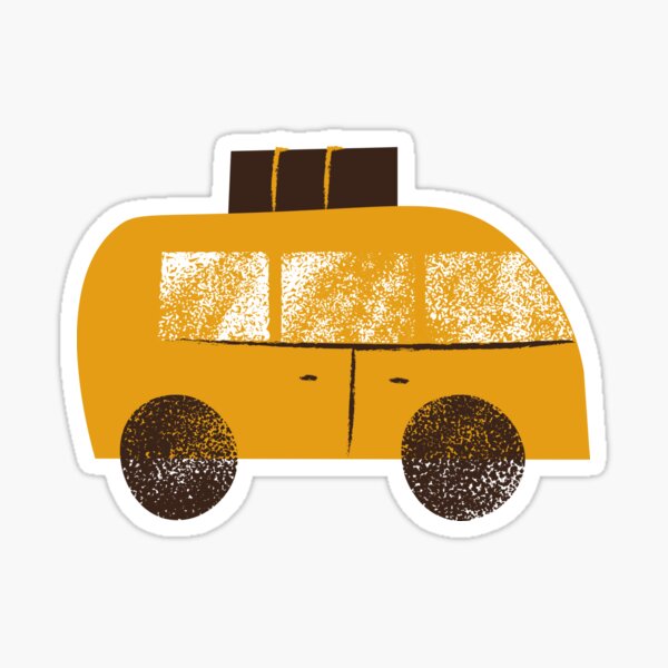 "Aesthetic bus design " Sticker by MrMrsTrending | Redbubble