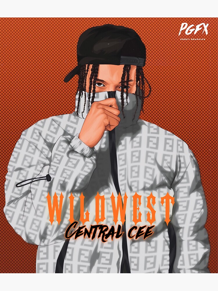 "Central Cee" Sticker for Sale by percygeorgeart | Redbubble