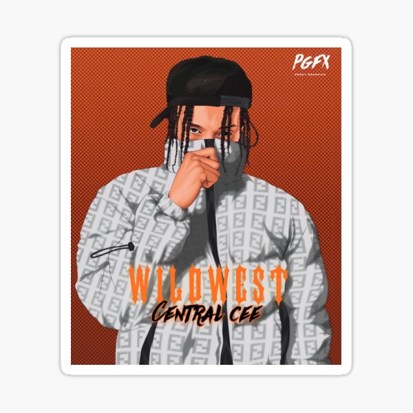 "Central Cee" Sticker for Sale by percygeorgeart | Redbubble