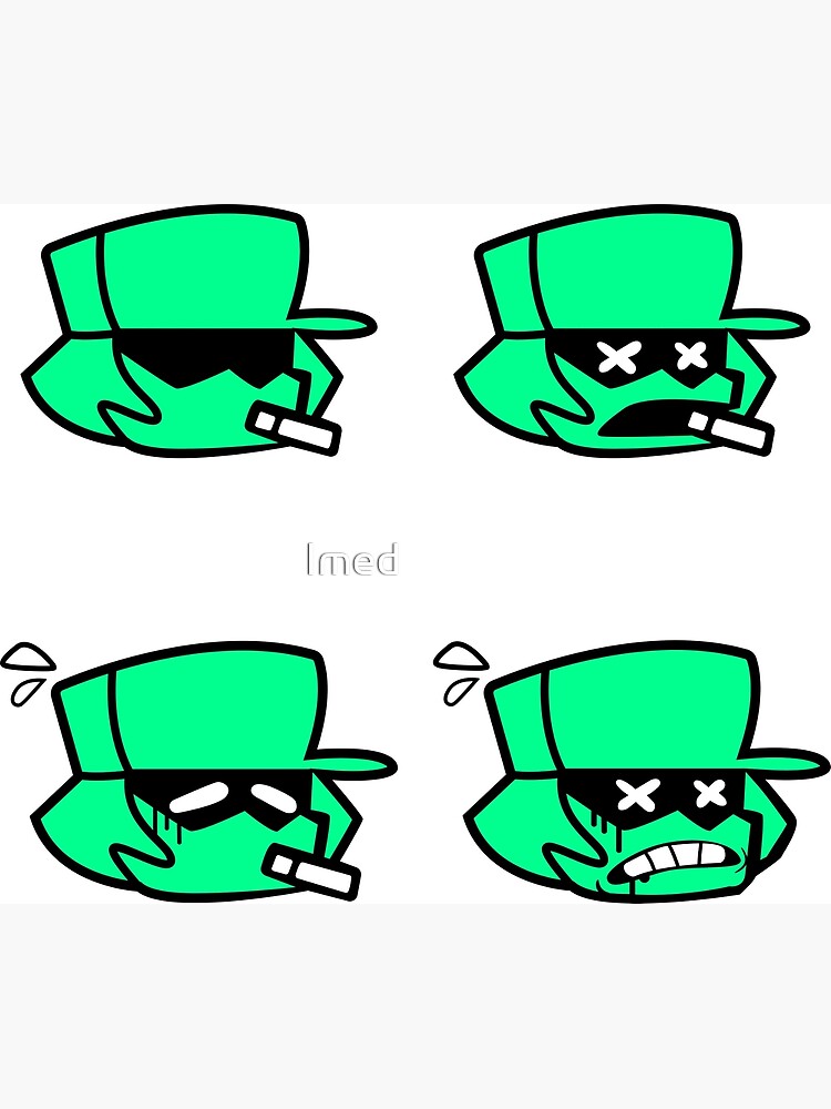 Lámina artística «Friday night funkin garcello stickers pack - Friday ...